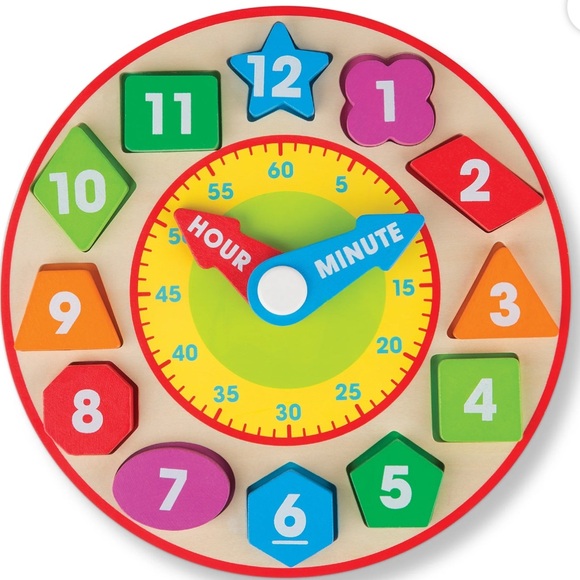 Melissa & Doug | Toys | Melissa Doug Shape Sorting Clock | Poshmark
